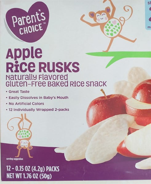 Parent’s choice apple rice rusks – Bobo Shop